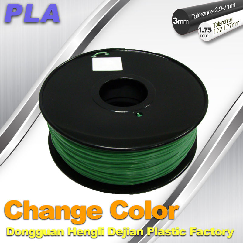 1.75 / 3.0mm 3D Printing PLA Filament , Color Changing Filament Blue ...