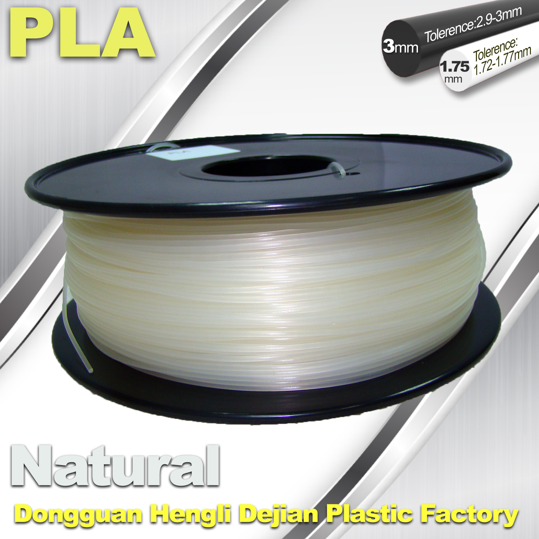 Smooth PLA Transparent Filament 1.75mm / 3.0mm 3D Printing Filament